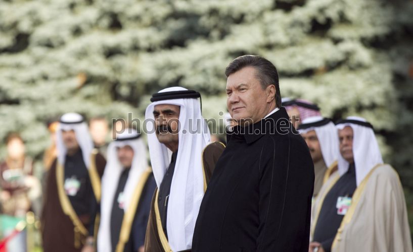 Photo Viktor Yanukovich and Hamad bin Khalifa Al Thani - UNIAN