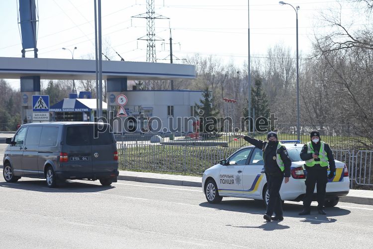 Photo The checkpoint police in conjunction with the national guard at ...