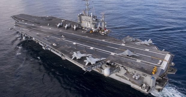 USS Truman carrier loses fighter jet during Red Sea deployment | News ...