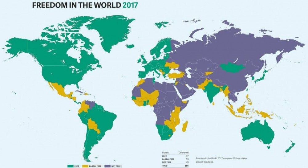 Freedom House publishes world map illustration with Crimea beyond ...
