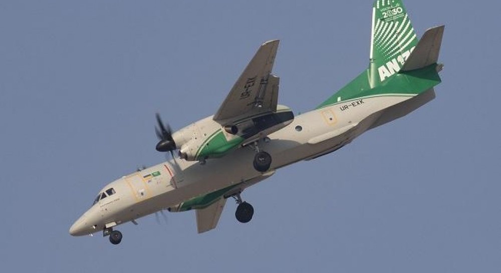 Ukrainian-made An-132D transport aircraft showcased at Dubai Air Show ...