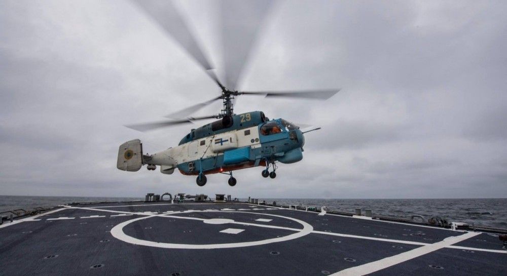 Ukraine naval aviation, U.S. Navy ship hold joint training in Black Sea ...